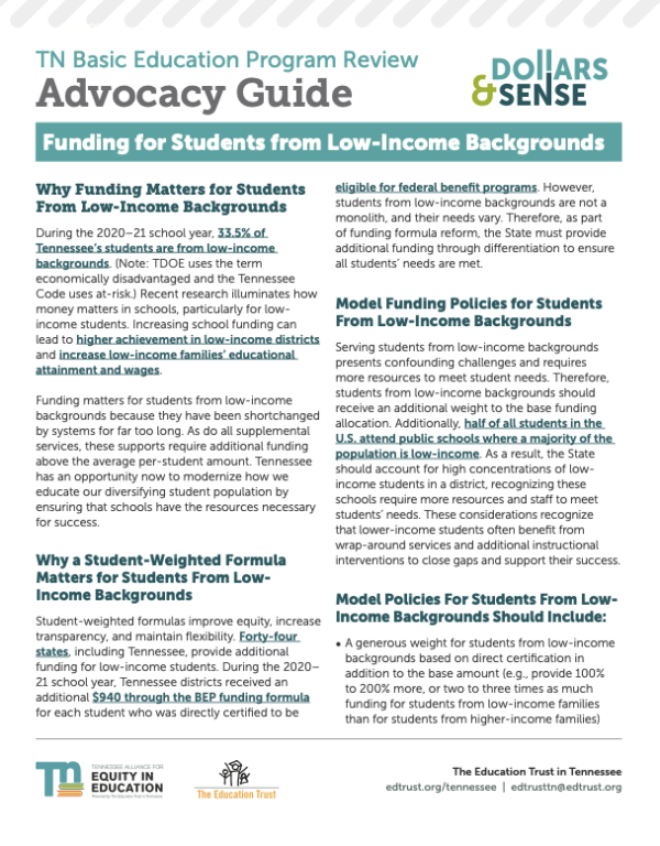 TN Basic Education Program Review: Funding for Students from Low-Income ...