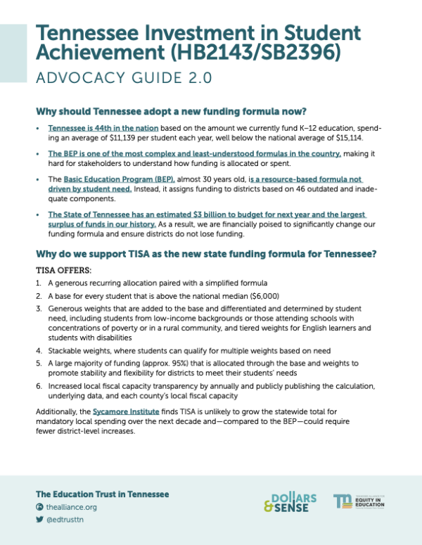 Tennessee Investment in Student Achievement: Advocacy Guide 2.0 ...